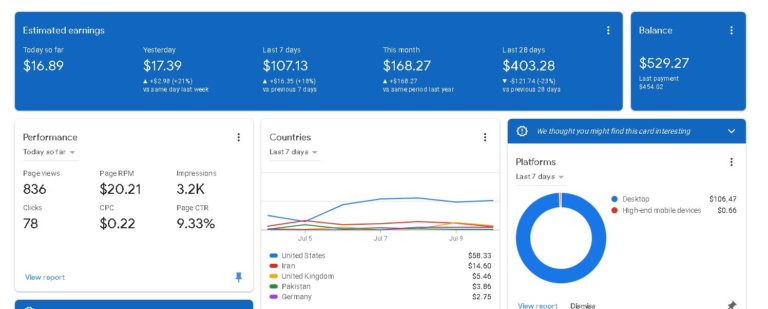 Adsense Case Study 2021: Goal is To Reach $500 Earning Per Month ...
