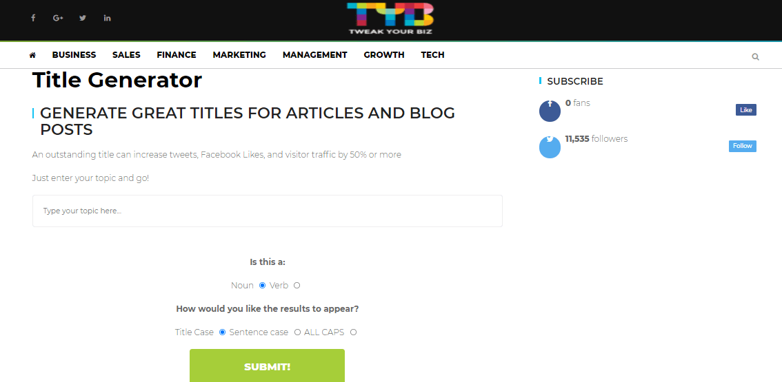 15 Free Title Generator Tools for Writing Headlines - Giant Marketers